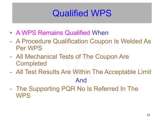 WPS -PQR - Welder Qualifications .pdf