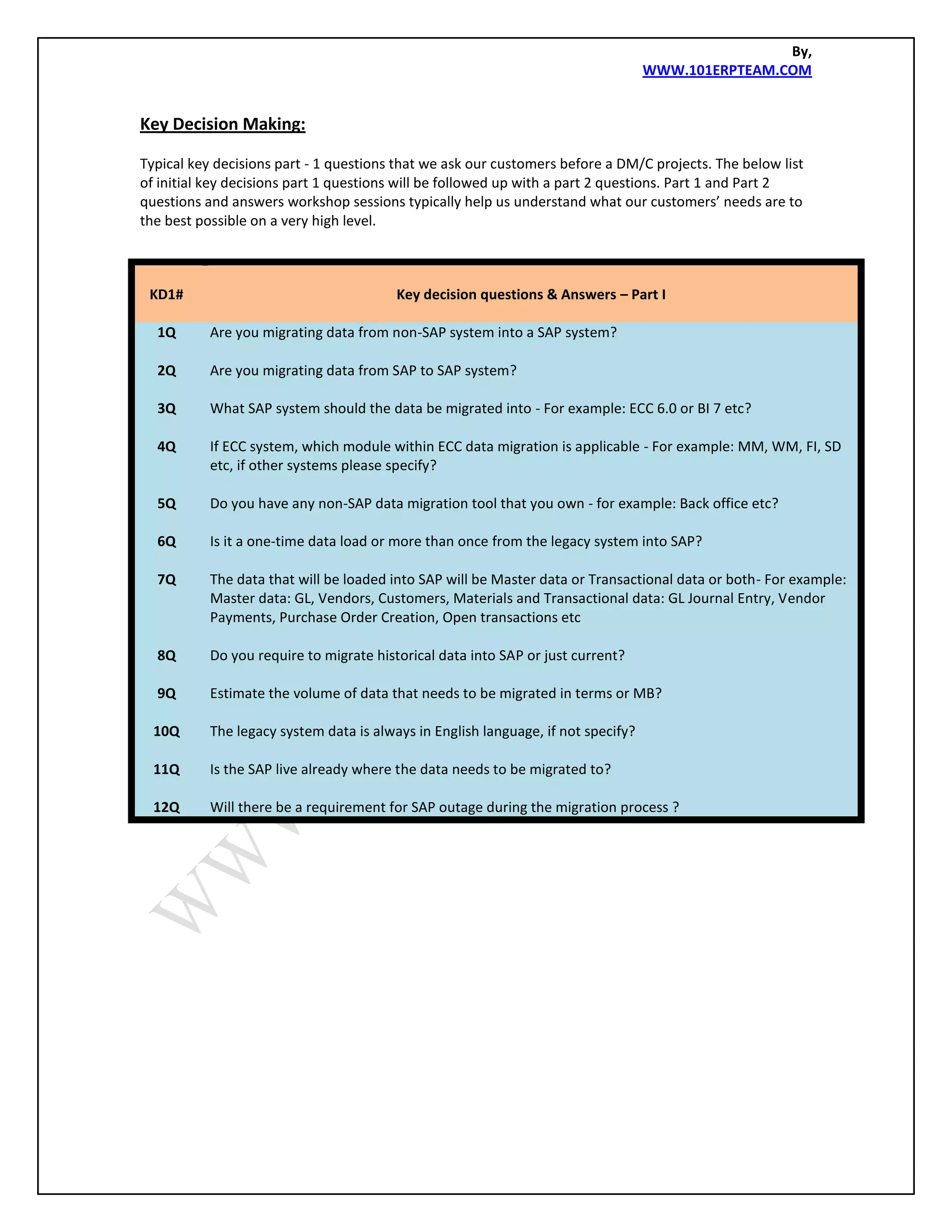 Wp Sap Datamigration Pdf Computing Technology And Computing