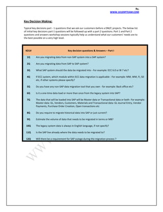 Wp sap data_migration | PDF | Computing | Technology & Computing