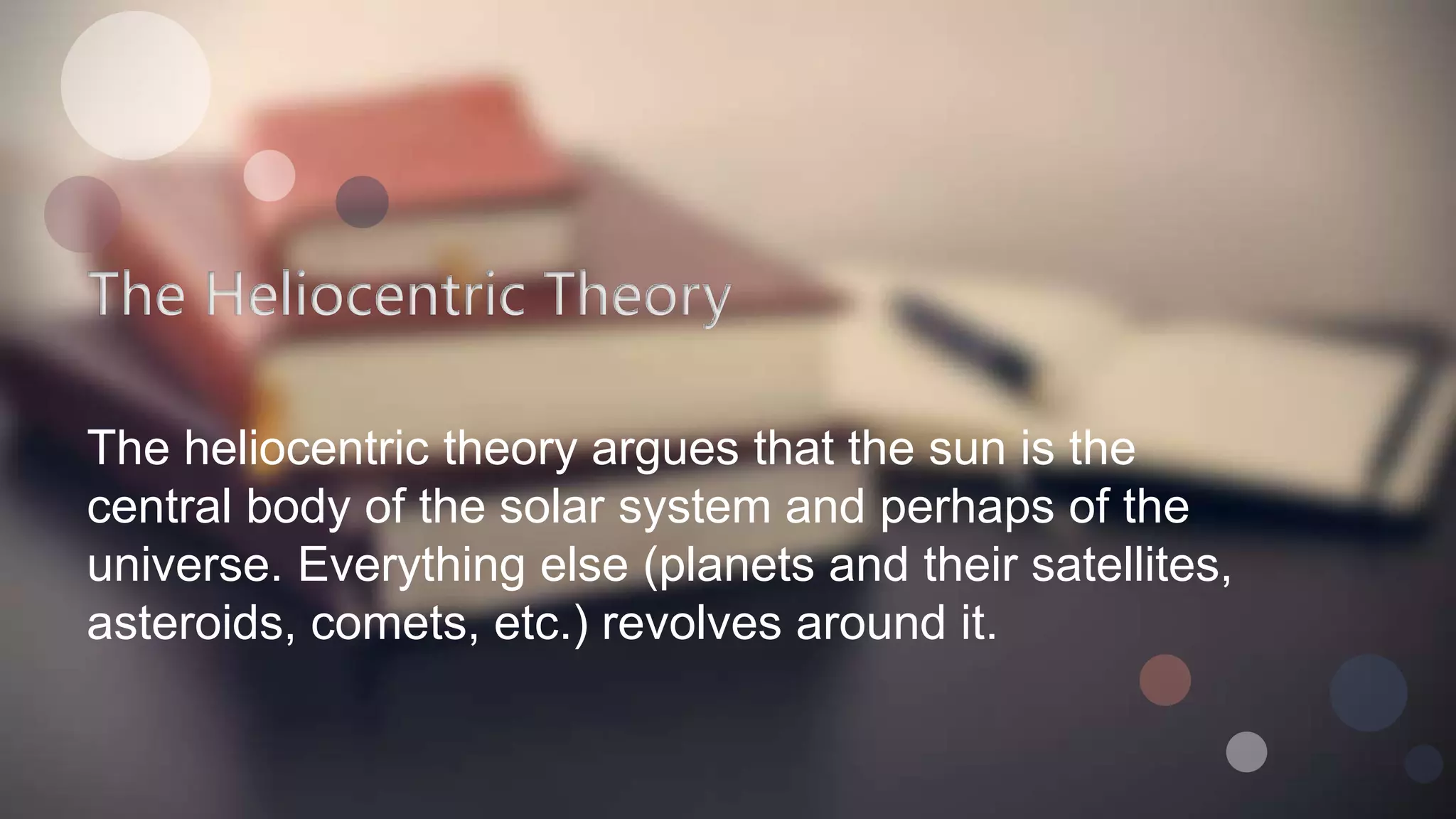 Heliocentric Theory By: Aristarchus | PPTX