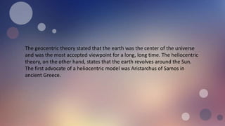 Heliocentric Theory By: Aristarchus | PPTX