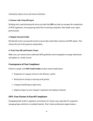 How the WPS System Impacts Payroll in Saudi Arabia | PDF