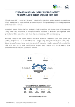 The Enterprise File Fabric for IBM COS | PDF