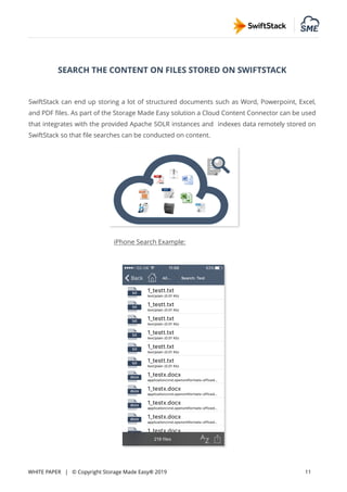 The Enterprise File Fabric for SwiftStack | PDF