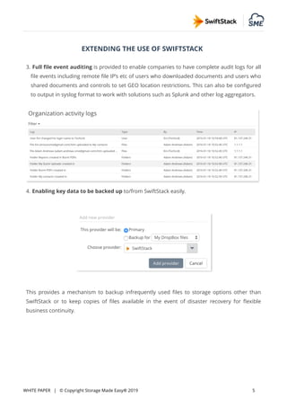 The Enterprise File Fabric for SwiftStack | PDF