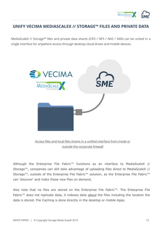 The Enterprise File Fabric for Vecima MediaScaleX | PDF