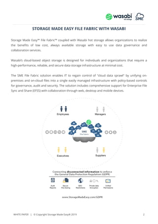 The Enterprise File Fabric for Wasabi | PDF | Internet | Computing