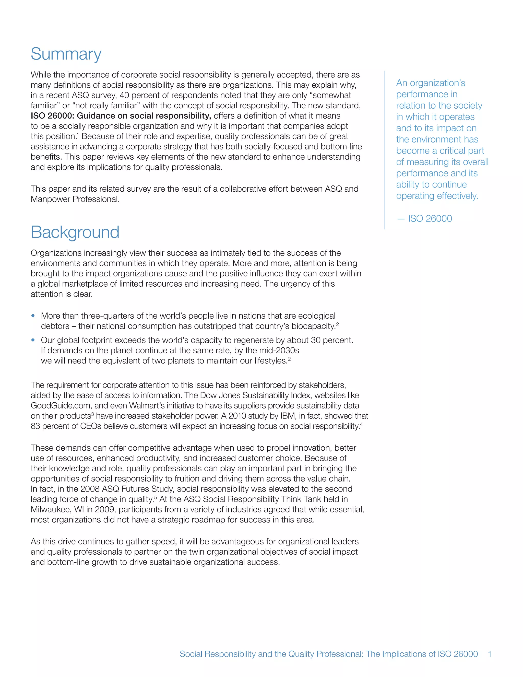 White Paper: Social Responsibility | PDF