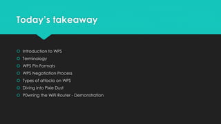 Wps pixie dust attack | PDF