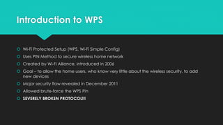 Wps pixie dust attack | PDF