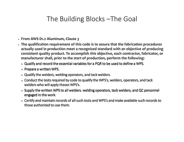 Construction Wps Pqr And Wpq In Welding Pdf