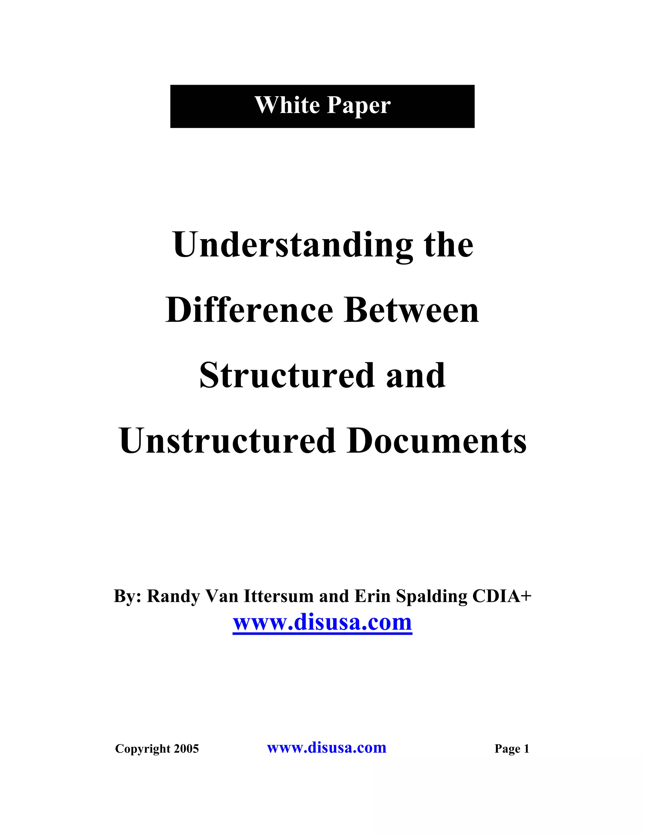 Wp structured &_unstructured_documents | PDF Wp structured &_unstructured_documents | PDF