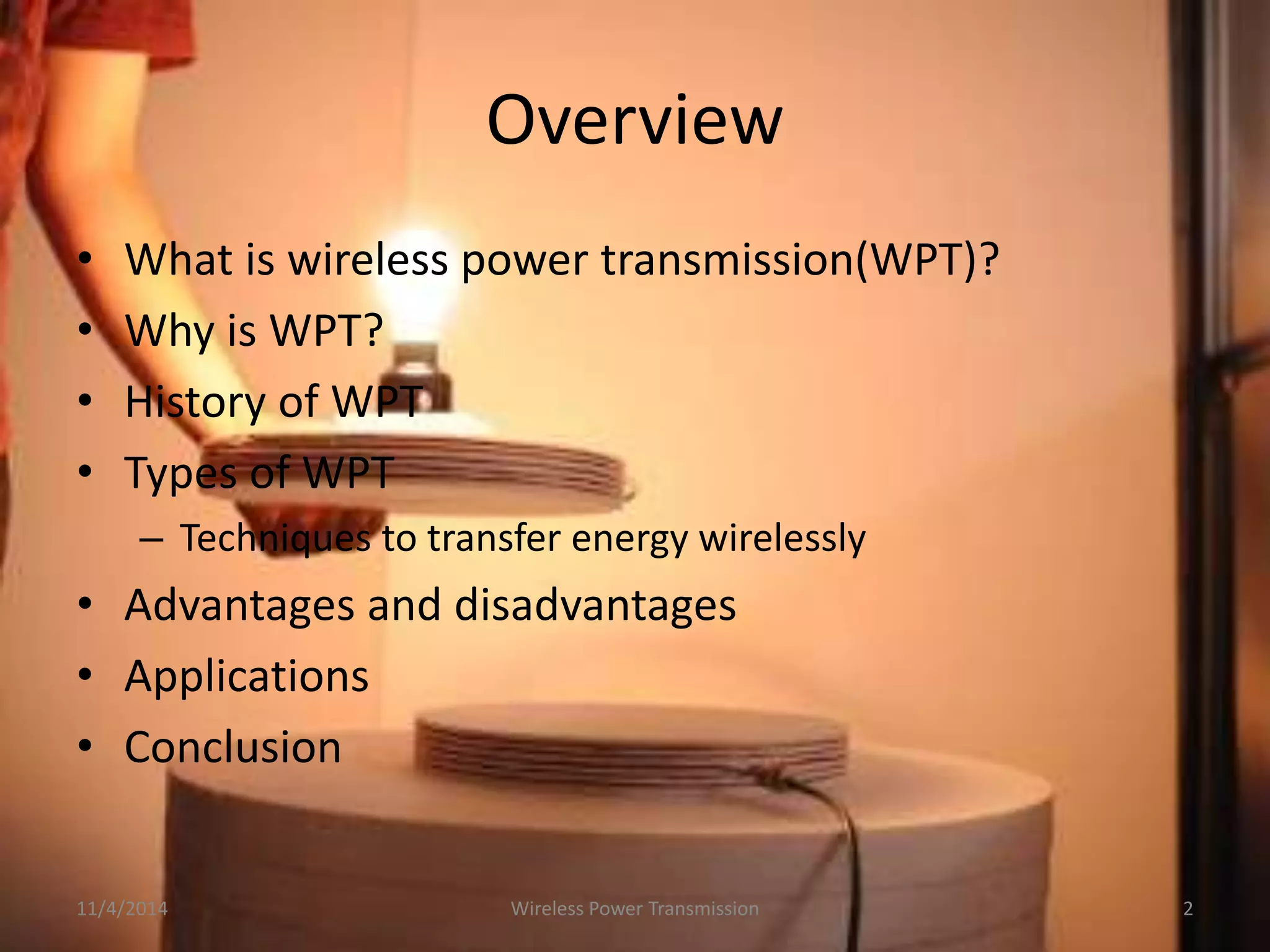 WIRELESS POWER TRANSMISSION | PPTX