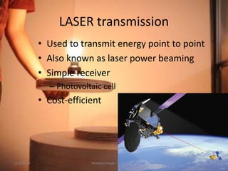 WIRELESS POWER TRANSMISSION | PPTX