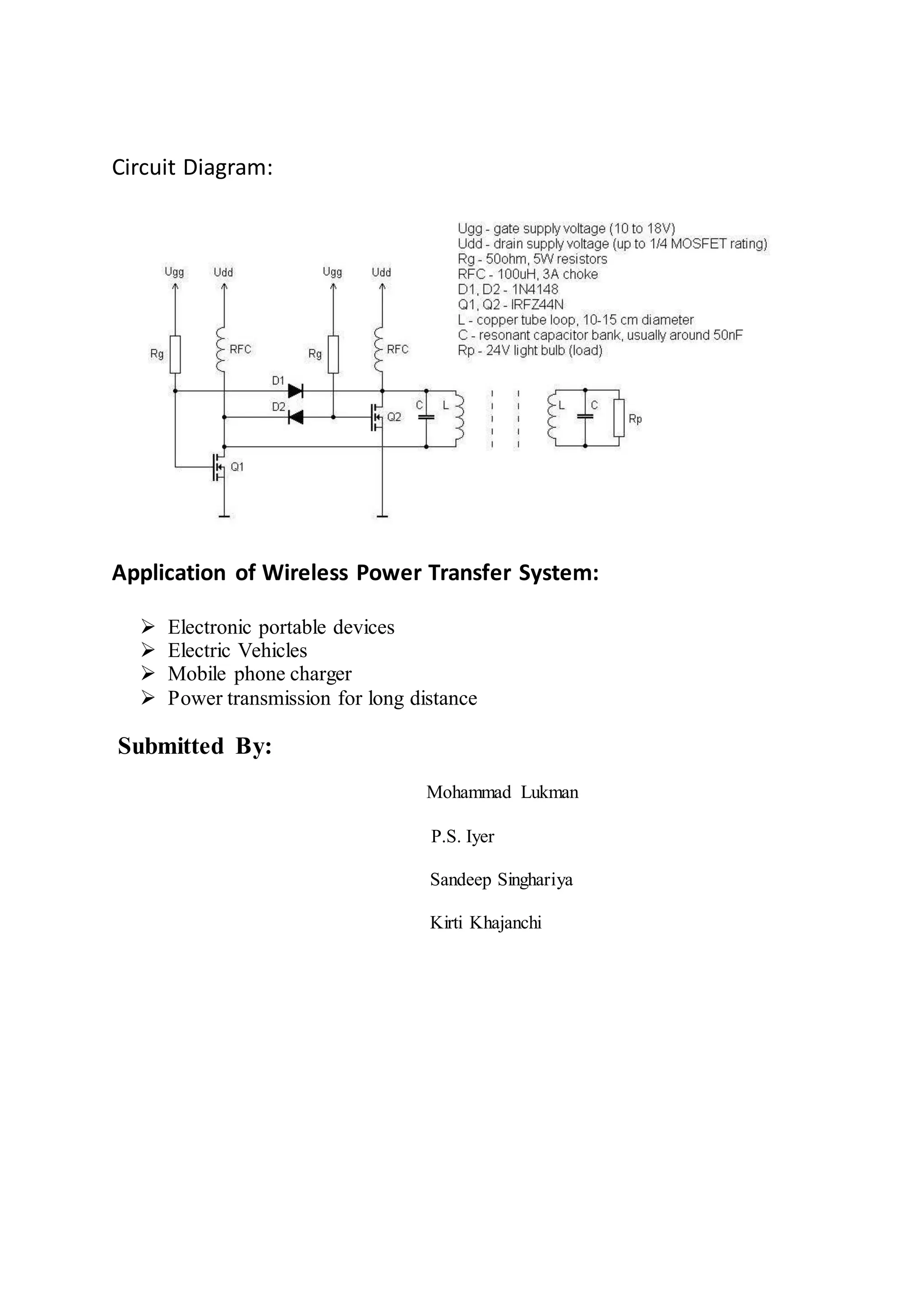 Wireless power transfer system | PDF