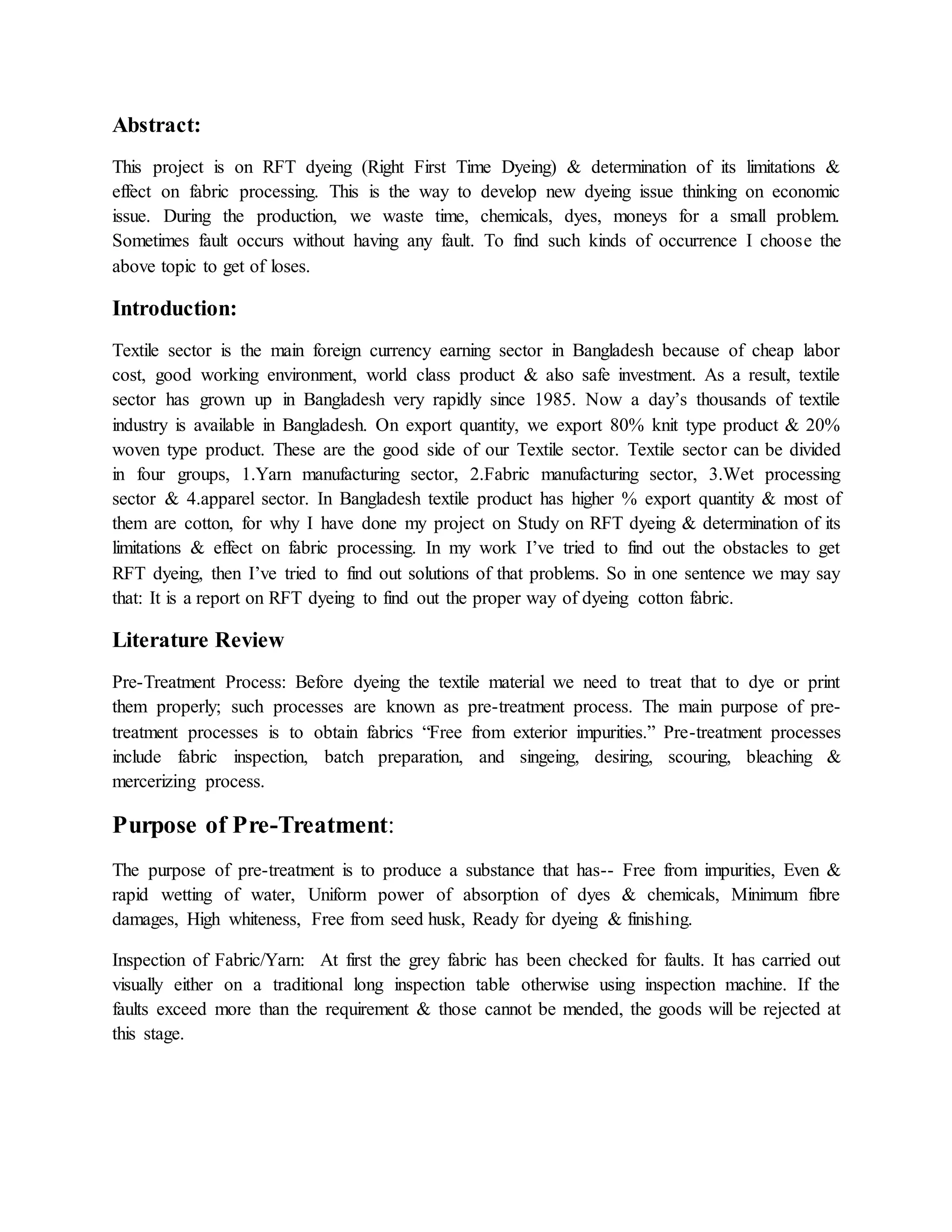 right first time dyeing | DOCX