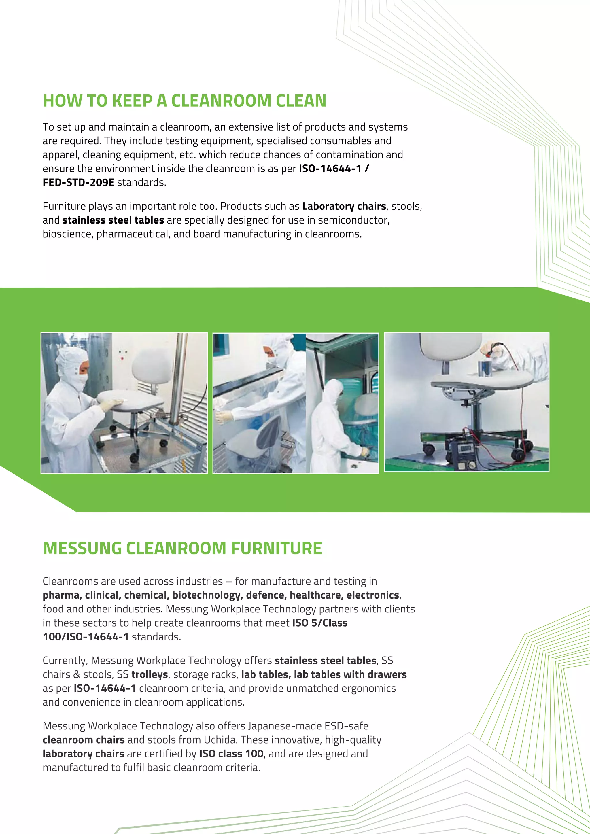 HELPING TO KEEP A CLEANROOM CLEAN | PDF
