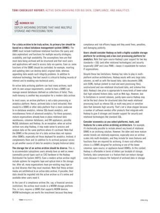 TDWI Checklist Report: Active Data Archiving | PDF
