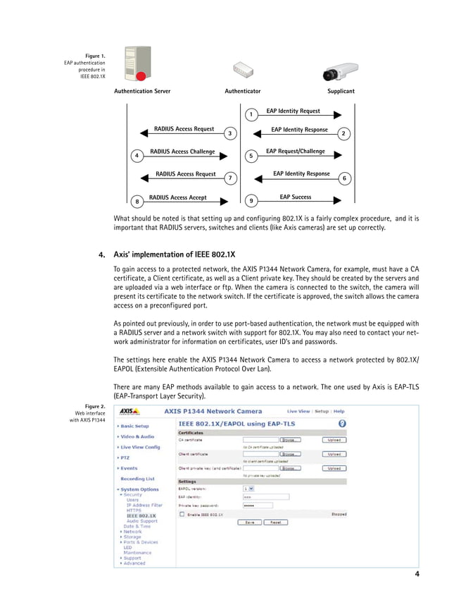 IEEE 802.1X and Axis’ Implementation | PDF