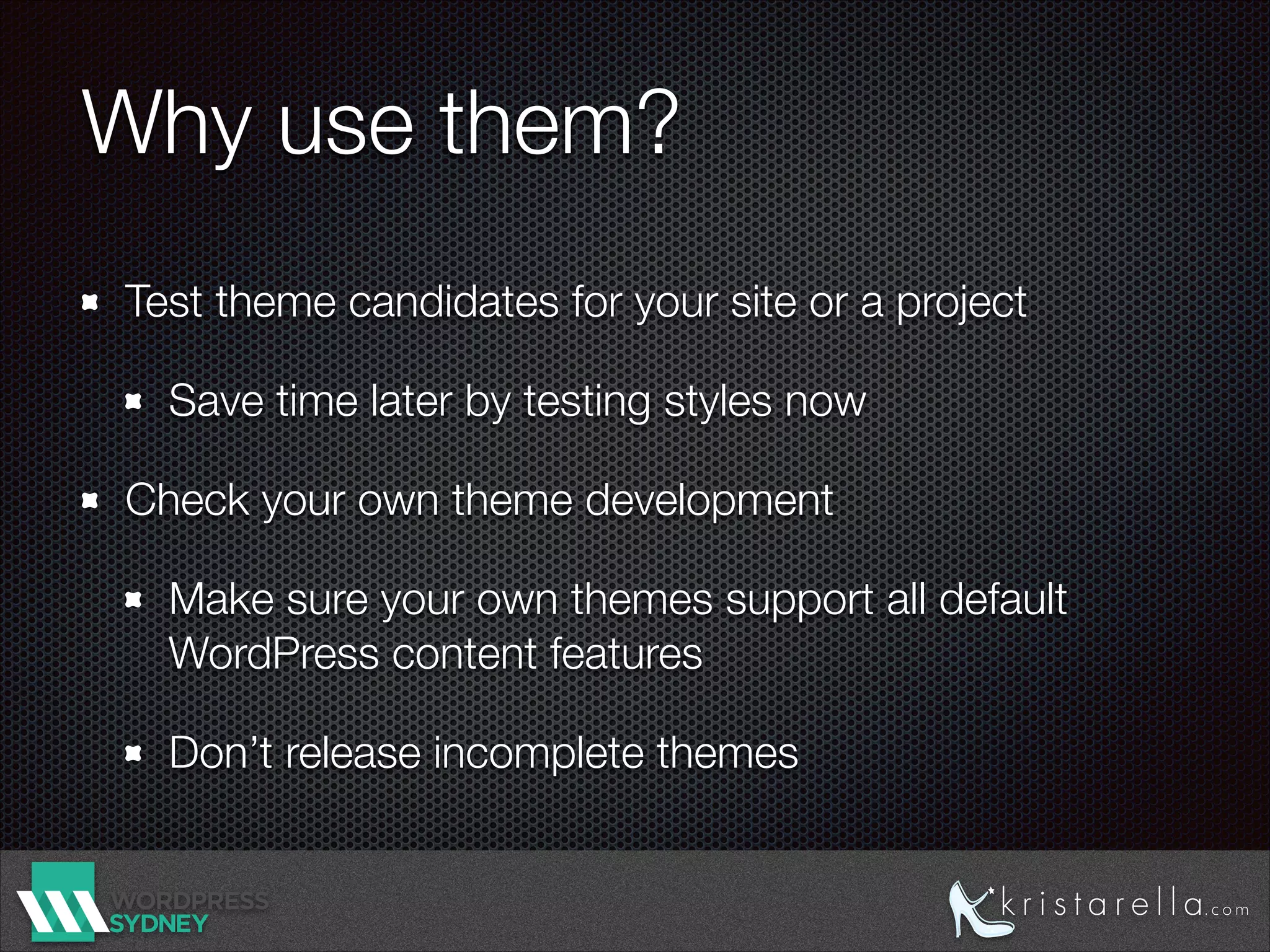 WordPress Theme Unit Tests | PPT