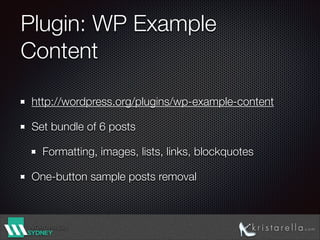 WordPress Theme Unit Tests | PPT