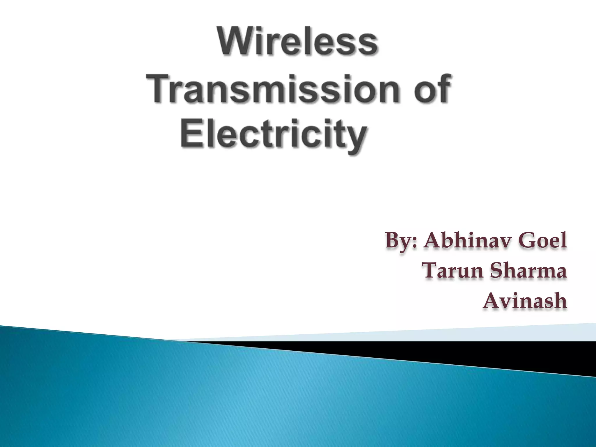 Wireless Power Transmisson | PPTX | Computer Networking | Computing