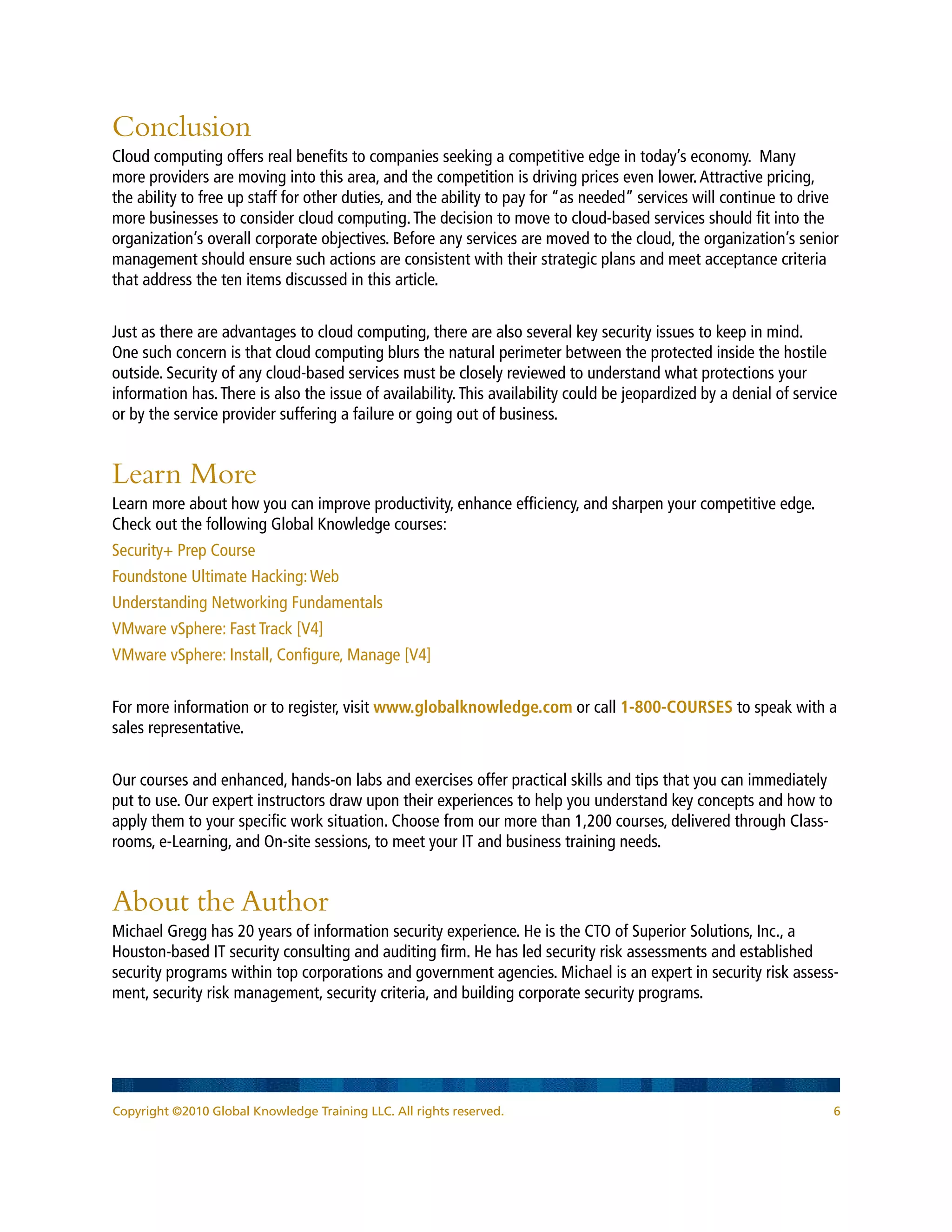 10 Security Concerns Cloud Computing Pdf Cloud Computing Internet