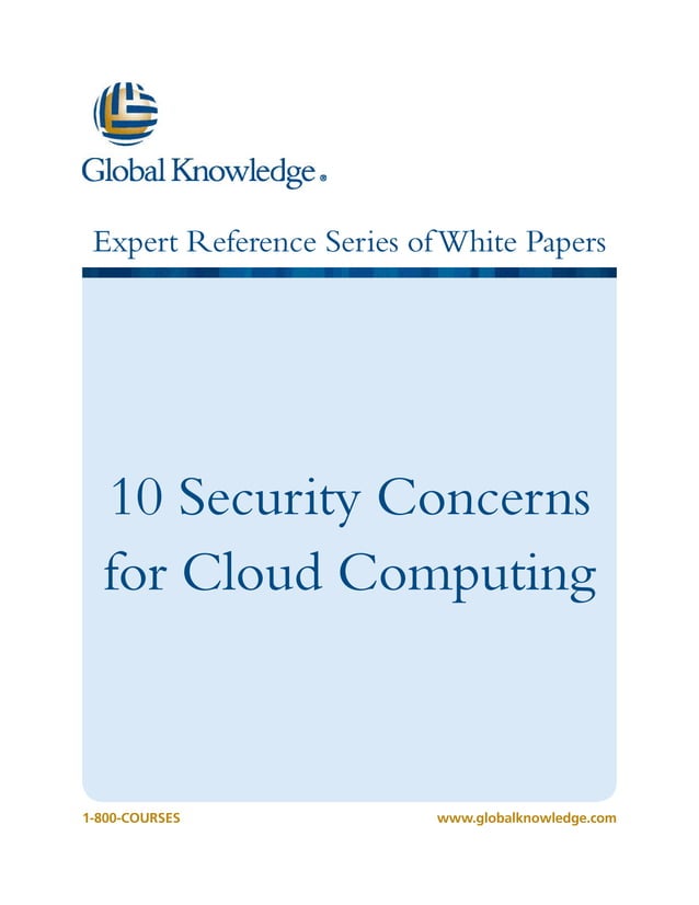 10 security concerns cloud computing | PDF