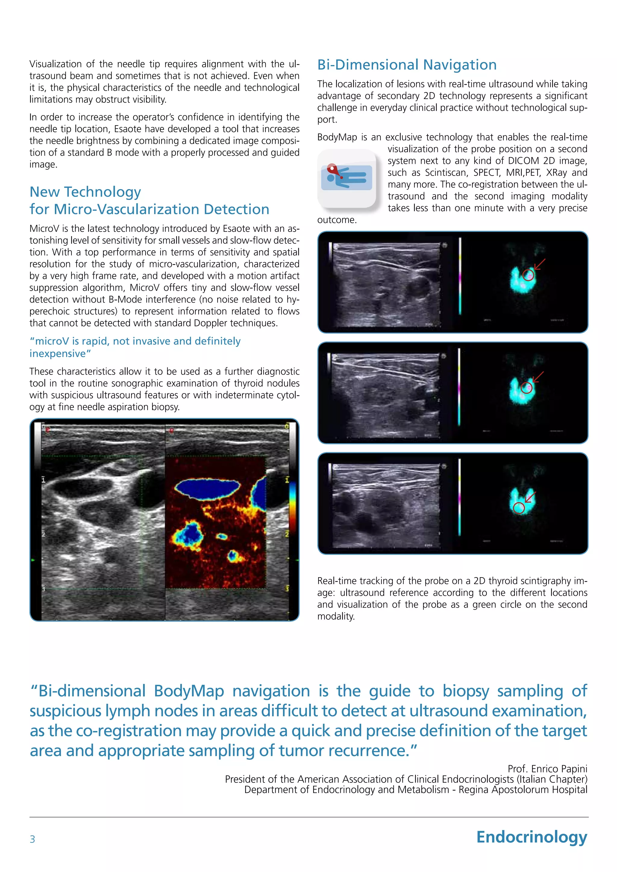 White Paper, Esaote VNAV in Endocrinology | PDF