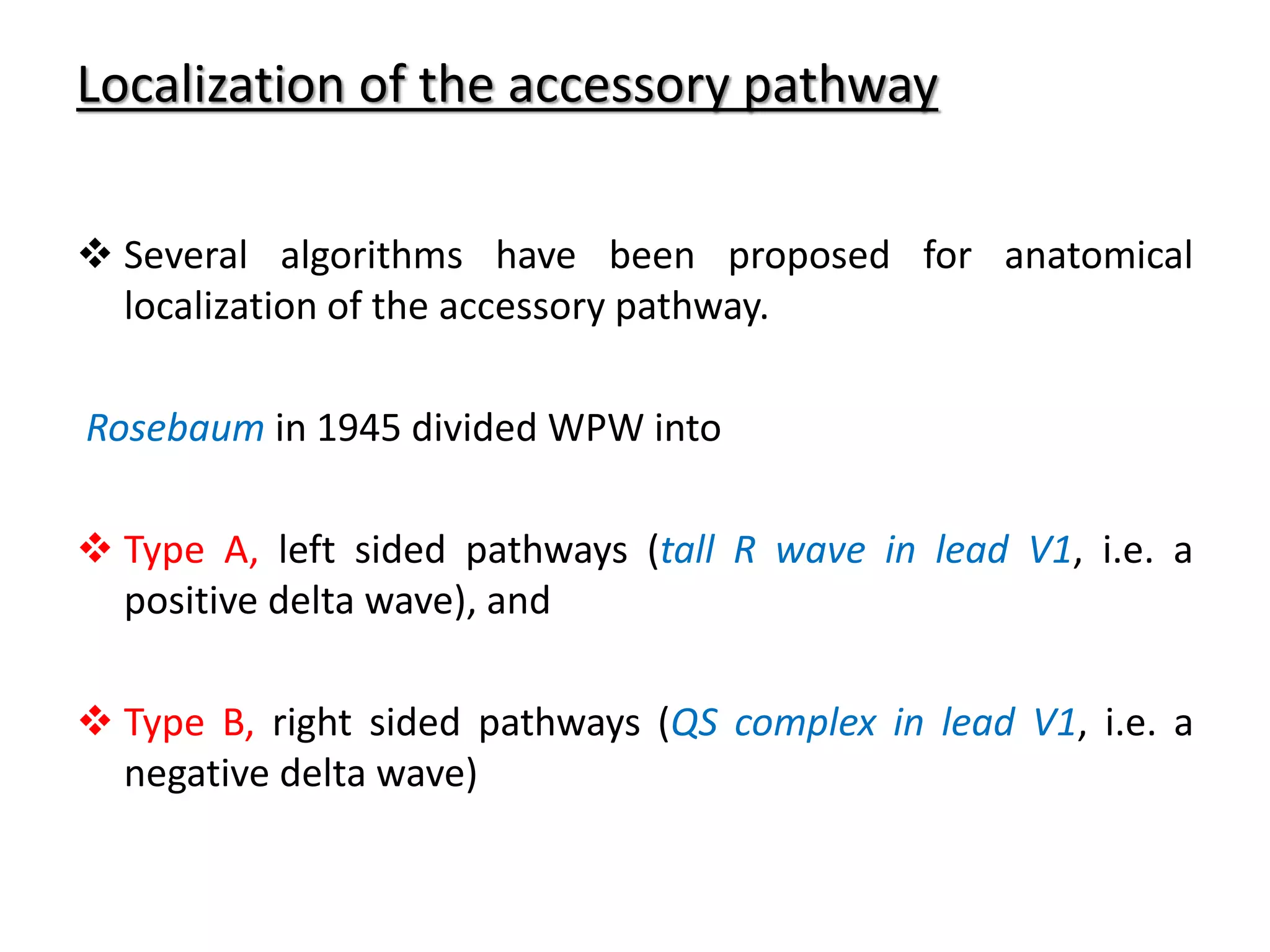 Localization of WPW( accessory Pathway) by surface ECG | PPTX | Heart ...