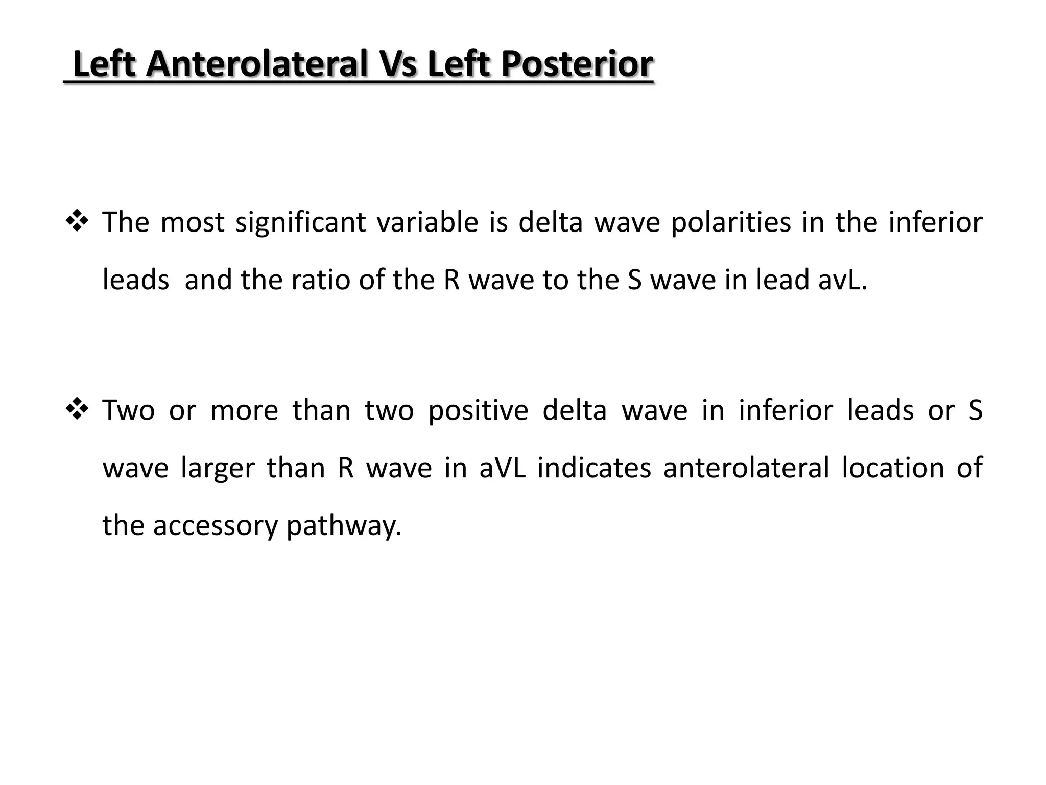 Localization of WPW( accessory Pathway) by surface ECG | PPTX