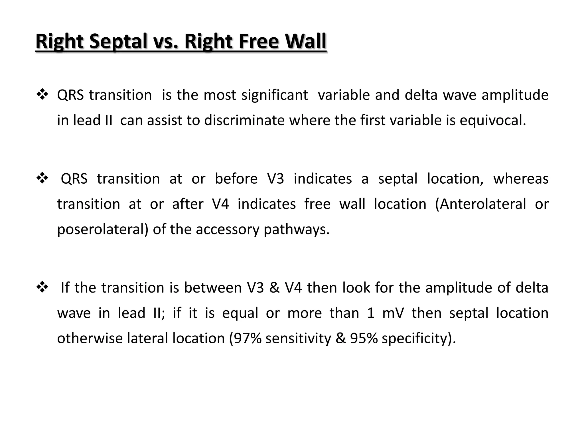 Localization of WPW( accessory Pathway) by surface ECG | PPTX