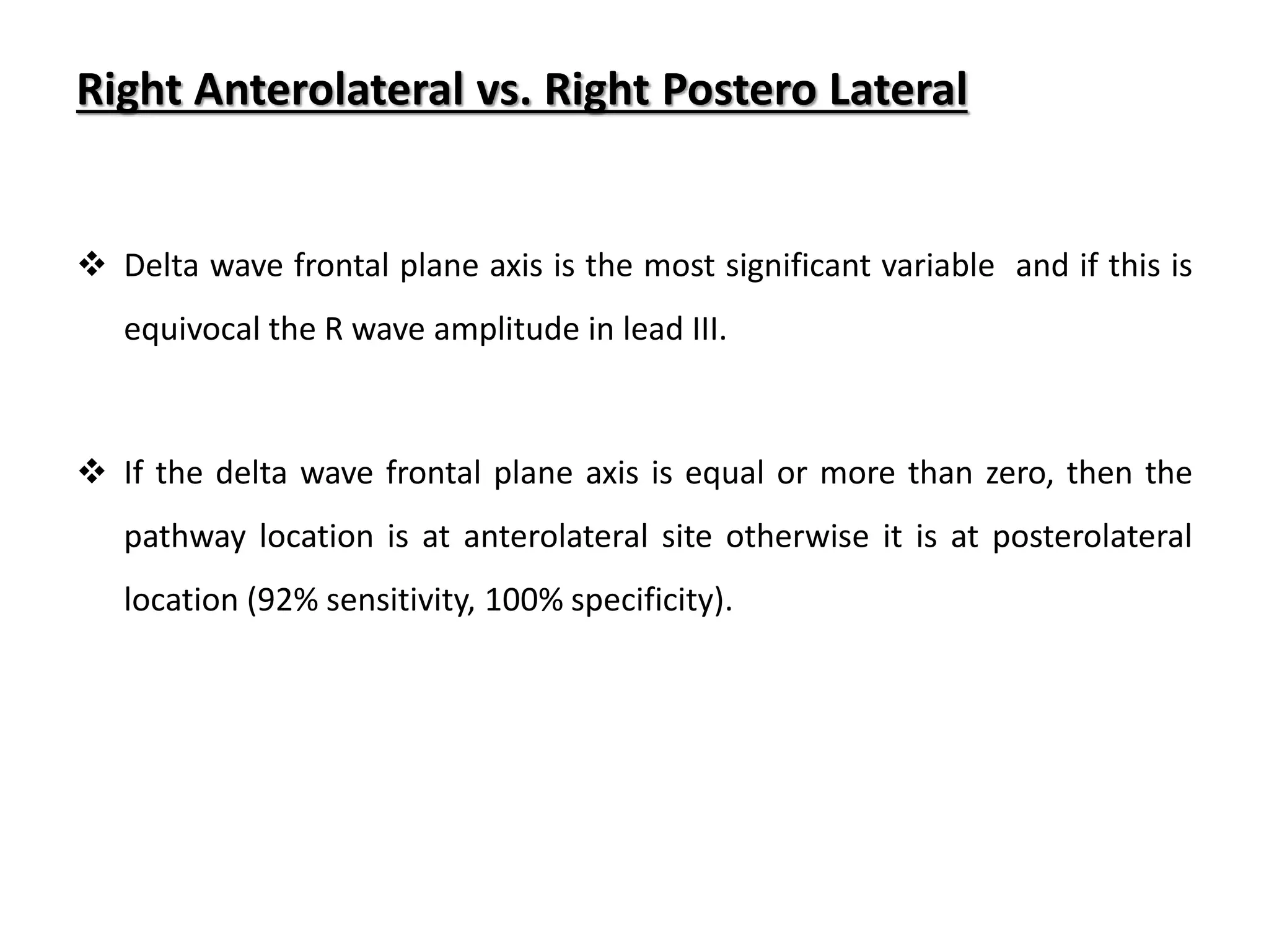 Localization of WPW( accessory Pathway) by surface ECG | PPTX
