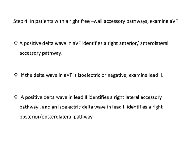 Localization of WPW( accessory Pathway) by surface ECG | PPTX | Heart ...