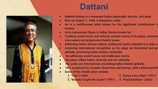 Final Solution (Play) by Mahesh Dattani. | PPTX