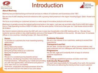 WQD2011 - Breakthrough Process Improvement - Mashreq Bank - Improving ...