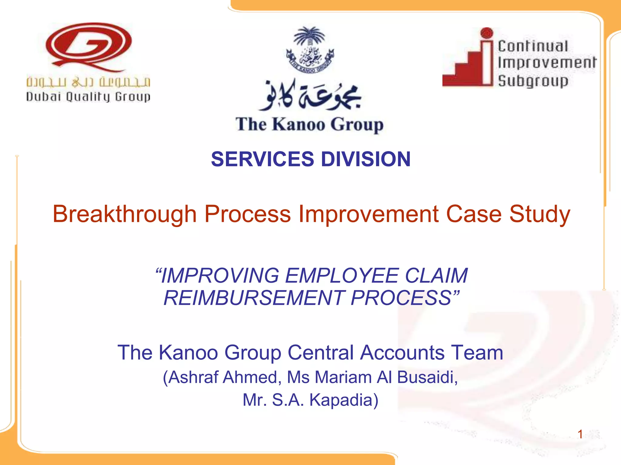 WQD2011 - Breakthrough Process Improvement - The Kanoo Group ...