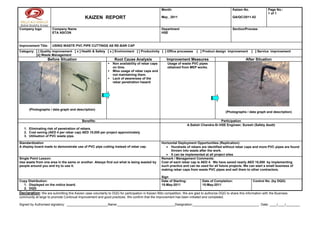 WQD2011 - KAIZEN - ETA Ascon - Using Waste PVC Pipe Cuttings as Re-Bar ...