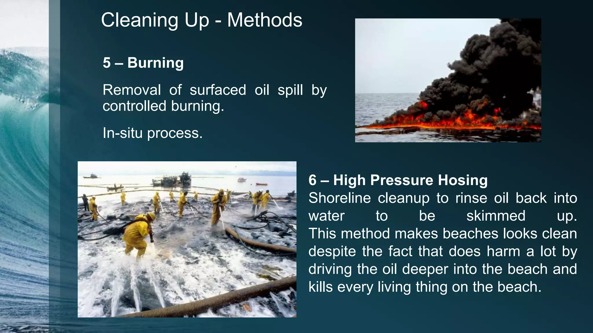 Oceanic Oil Spill Pollution & Cleaning Up | PPTX