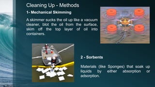 Oceanic Oil Spill Pollution & Cleaning Up | PPTX