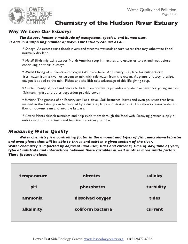 Water Quality and Pollution