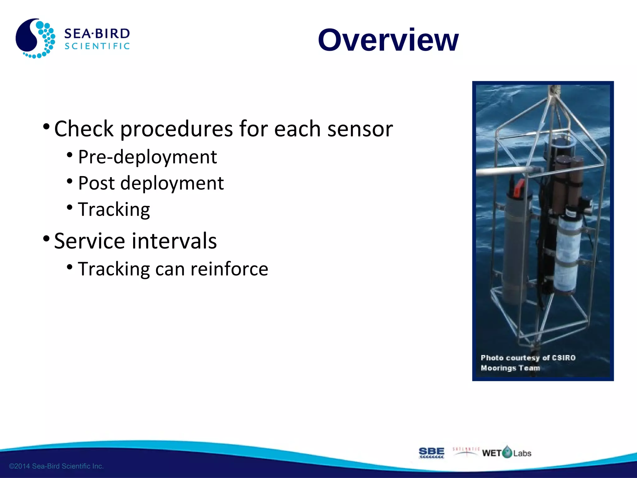 Water Quality Monitor - Sensor Check Procedures | PPT