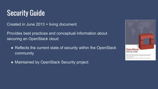 OpenStack Security Project | PPTX | Cloud Computing | Internet