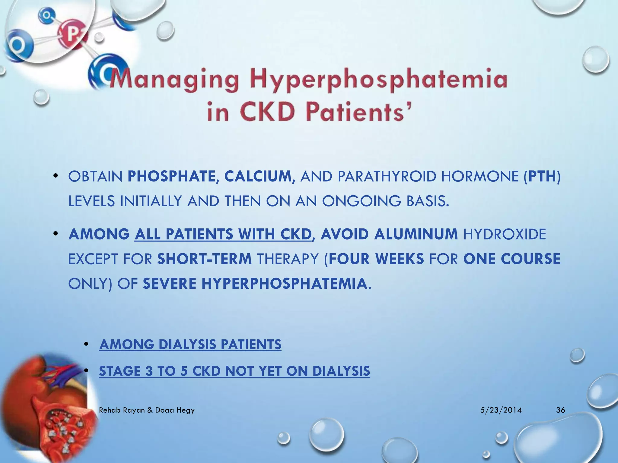 Hyperphosphatemia in CKD | PPTX