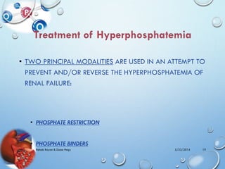 Hyperphosphatemia in CKD | PPTX