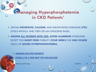 Hyperphosphatemia in CKD | PPTX