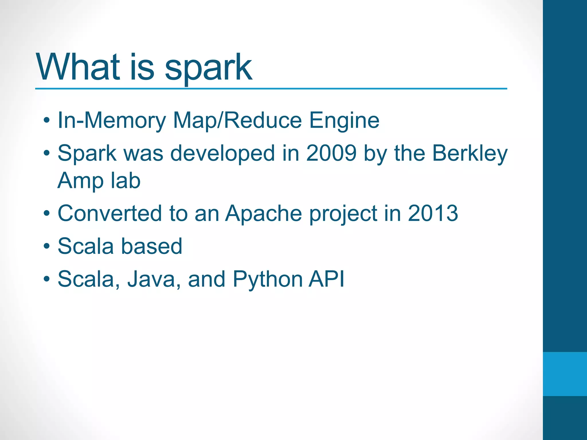 Introduction to Spark | PPTX | Databases | Computer Software and Applications