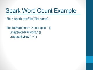 Introduction to Spark | PPTX | Databases | Computer Software and Applications