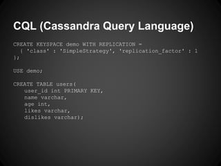 Tour of distributed systems 2 - Cassandra | PPT