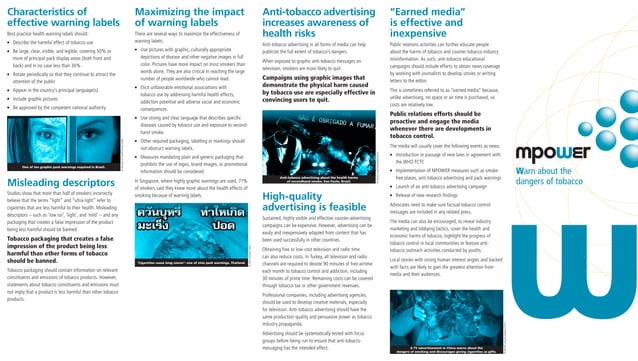 MPOWER Brochure | PDF | Illegal Drugs, Tobacco, eCigarettes, Vaping ...